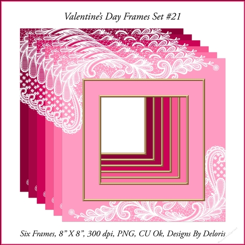 Frames Set 21 (Valentines Day) - CUP1019679_74027 | Craftsuprint