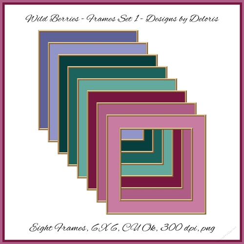 Frames Set 1 (Wild Berries) - CUP1024686_74027 | Craftsuprint
