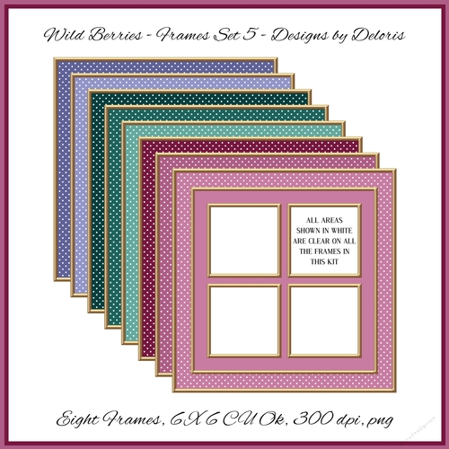 Frames Set 5 (Wild Berries) - CUP1024801_74027 | Craftsuprint