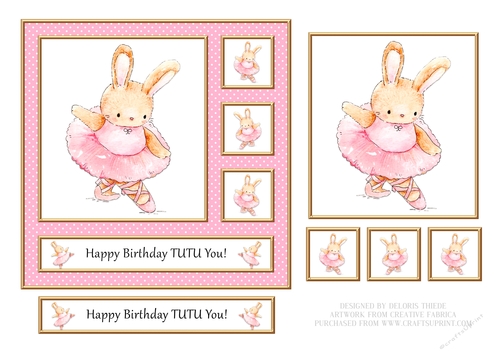 Happy Birthday TUTU You (Card Two) - CUP1106424_74027 | Craftsuprint