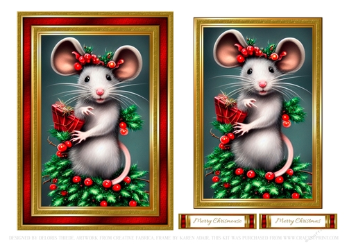 Merry Chrismouse - Card Two - CUP1185738_74027 | Craftsuprint
