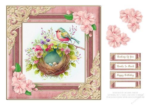 Lovely Birds Nest Topper #2 - CUP1192238_74027 | Craftsuprint