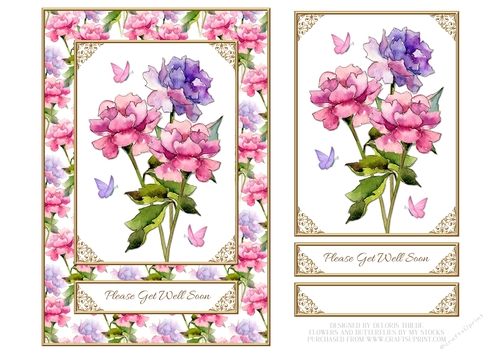 C5/A5 Lovely Peonies - Please Get Well Soon Topper - CUP1201542_74027 ...