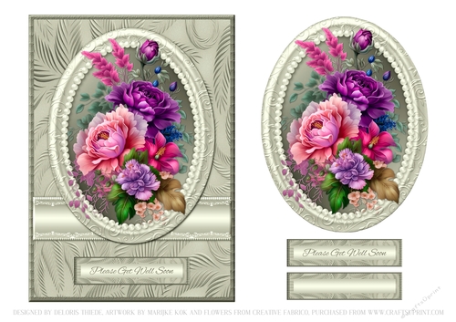 Lovely Floral Get Well Topper - Card Two - CUP1206210_74027 | Craftsuprint