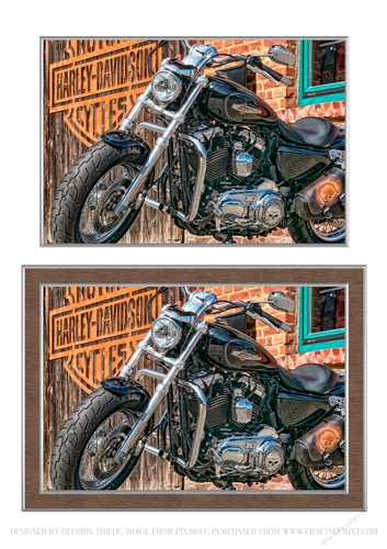 Harley Davidson Motorcycle Topper #2 - CUP1208481_74027 | Craftsuprint