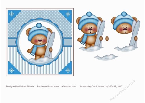 Darling Teddy Topper - CUP813308_74027 | Craftsuprint