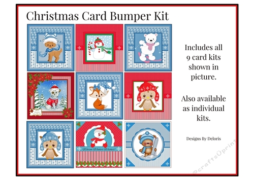 Christmas Bumper Card Kit (With 9 kits included) - CUP816436_74027 ...