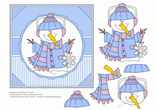 Frosty Fun Snowman Card - CUP822221_74027 | Craftsuprint