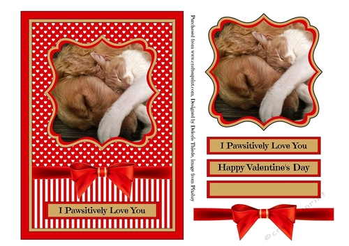 I Pawsitively Love You - CUP844524_74027 | Craftsuprint