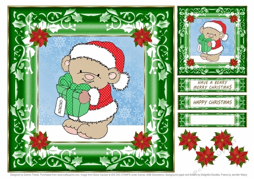 Have A Beary Merry Christmas - CUP919957_74027 | Craftsuprint