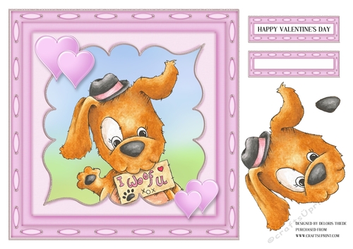 I Woof U Valentines Day - CUP936141_74027 | Craftsuprint