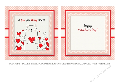 I Love You Beary Much Valentine Topper Plus Insert - CUP939052_74027 ...