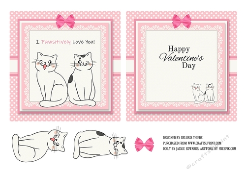 I Pawsitively Love You Valentine Topper Plus Insert - CUP939990_74027 ...