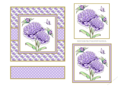 Lovely flowers and butterfly topper 3 - CUP950537_74027 | Craftsuprint