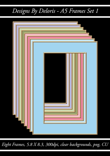 A5 Frames Set 1 (Floral Family Color Palette) - CUP981752_74027 ...