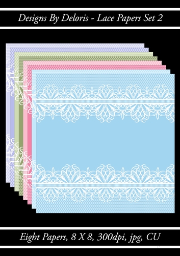 Lovely Lace Papers Set 2 (Floral Family Color Palette) - CUP981958 ...