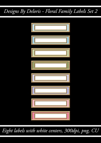 Floral Family Labels Set 2 (Floral Family Color Palette) - CUP983527 ...