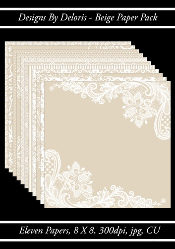 Beige Paper Pack - CUP985375_74027 | Craftsuprint