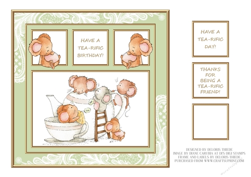 Have A Tea-rific Birthday! (Green) - CUP991300_74027 | Craftsuprint