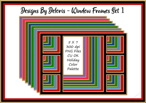 Window Frames Set 1 (Holiday Color Palette) - CUP994112_74027 ...