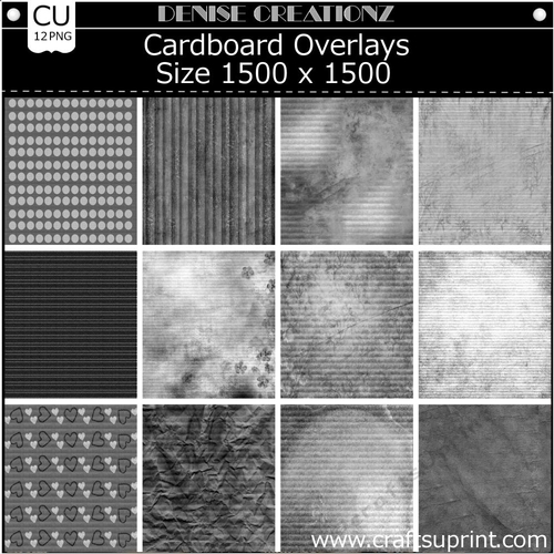 Cardboard Overlays - CUP1142821_87944 | Craftsuprint