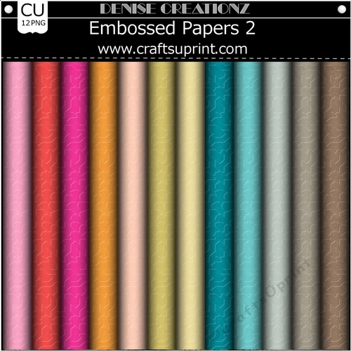 Embossed Papers 2 - CUP1144529_87944 | Craftsuprint