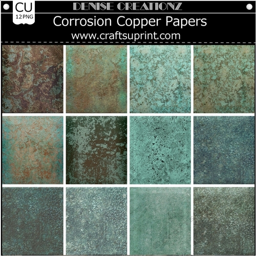 Corrosion Copper Papers - CUP1145694_87944 | Craftsuprint