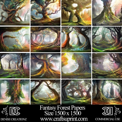 Fantasy Forest Papers - CUP1199843_87944 | Craftsuprint