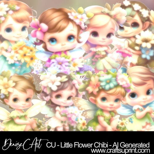 CU - Little Flower Chibi - CUP1203919_87944 | Craftsuprint