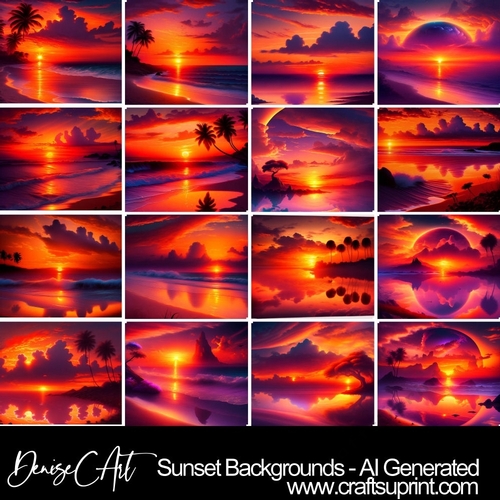 Sunset Backgrounds - CUP1208671_87944 | Craftsuprint