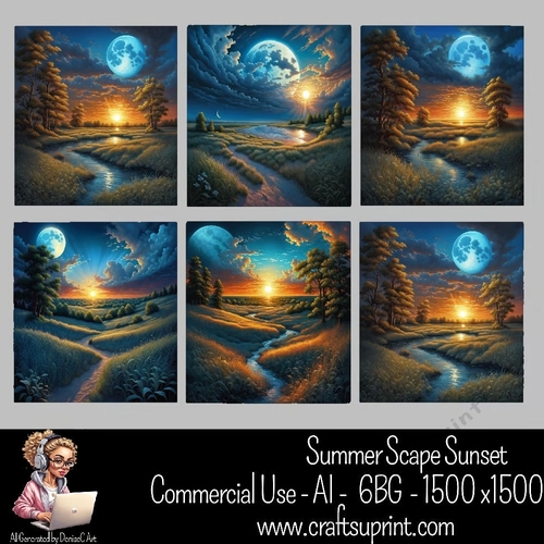 Summer Scape Sunset - CUP1271562_87944 | Craftsuprint