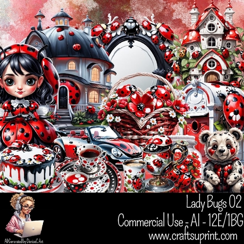 Lady Bugs 02 - CUP1284751_87944 | Craftsuprint
