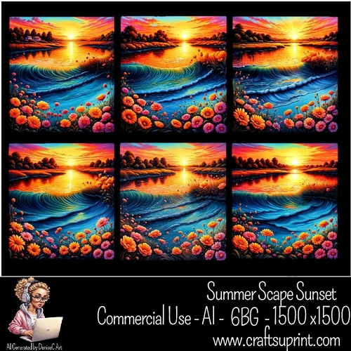 Summer Scape Sunset 2 - CUP1286665_87944 | Craftsuprint