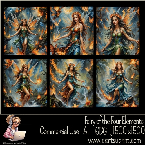 Fairy of the Four Elements - CUP1292749_87944 | Craftsuprint