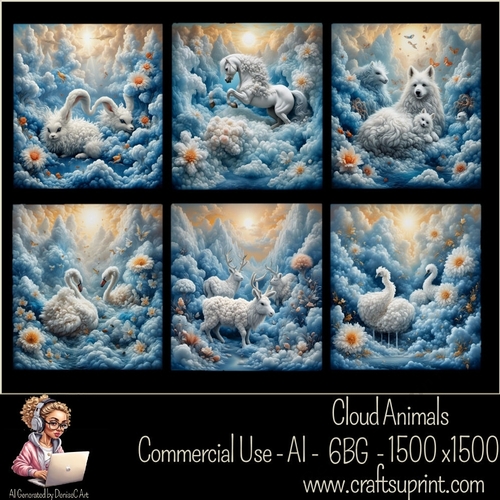 Cloud Animals - CUP1300124_87944 | Craftsuprint