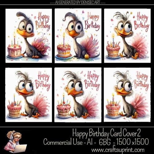 Happy Birthday Card Cover 2 - CUP1323640_87944 | Craftsuprint