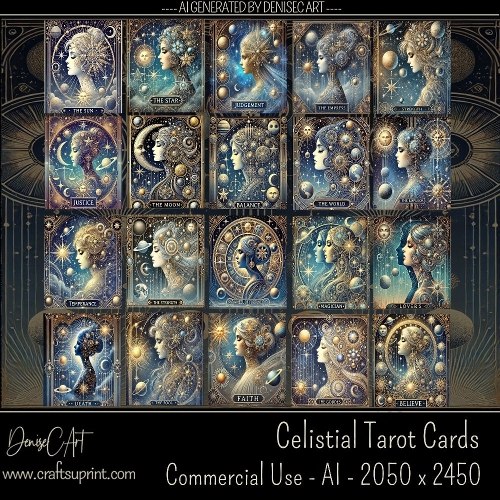 Celestial Tarot Cards - CUP1358505_87944 | Craftsuprint