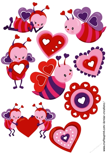 Valentine Bugs - CUP942563_87944 | Craftsuprint