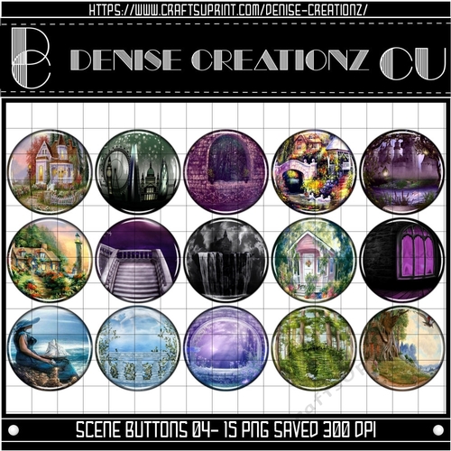 Scene Buttons 04 - CUP976668_87944 | Craftsuprint