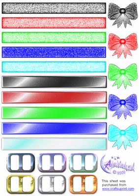 Ribbons, Buckles and Bows Set 1 - CUP13640_13 | Craftsuprint
