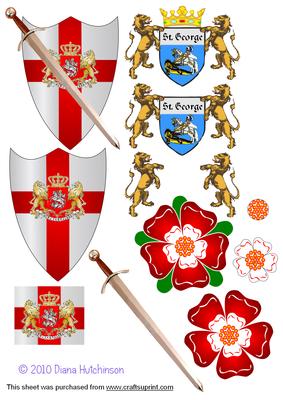 St. George's Day Toppers - CUP62709_13 | Craftsuprint