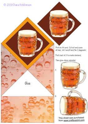 Pint Pot Diamond Top - CUP76146_13 | Craftsuprint
