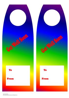 Get Well Soon Bottle Gift Tag - CUP336607_14 | Craftsuprint