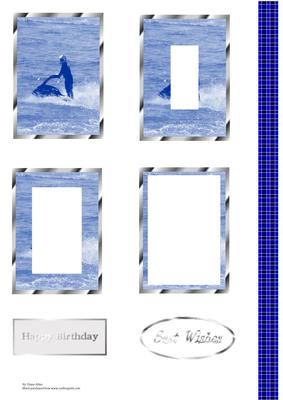 Jet Skier Inverted Pyramid - CUP491633_14 | Craftsuprint