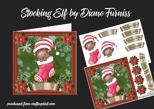 Stocking Elf Mini Kit - CUP1180273_174 | Craftsuprint