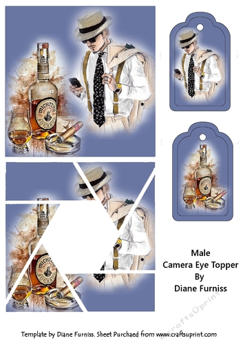 Male Camera Eye Topper - CUP1221030_174 | Craftsuprint