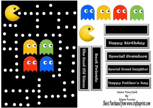 Game Time Card - CUP1229610_174 | Craftsuprint