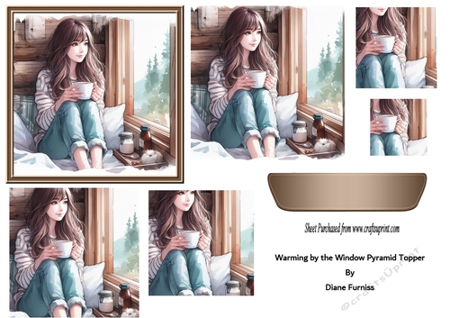 Warming by the Window Pyramid Topper - CUP1295479_174 | Craftsuprint