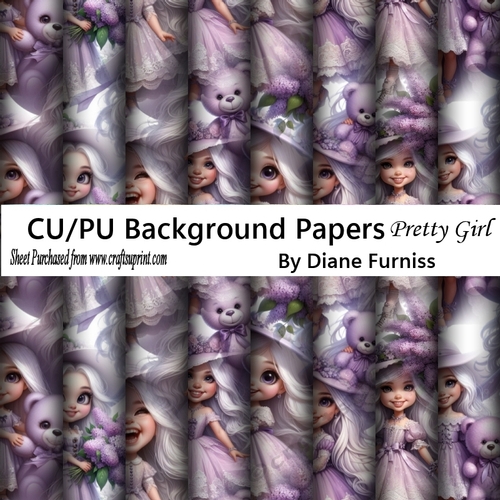 Pretty Girl Backing Papers - CUP1296411_174 | Craftsuprint