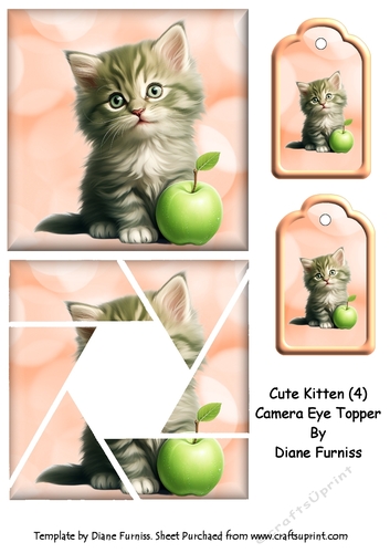 Cute Kitten (4) Camera Eye Topper - CUP1299105_174 | Craftsuprint